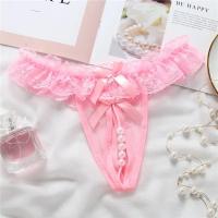 China Can Take Samples to Figure Custom Sex G String Women&prime;s Underwear Panties Low Waist Thong with Bow for sale