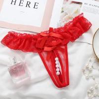 China Can Take Samples to Figure Custom Sex G String Women&prime;s Underwear Panties Low Waist Thong with Bow for sale