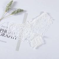 China Sexy Lace Panties Soft Breathable Briefs Women Underwear Ladies Panty Transparent Hollow out Underpants Lingerie for sale