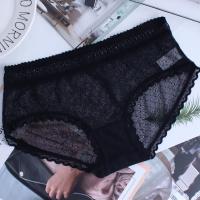 China 2023 Women Fashion Underwear Sexy Breathable Soft Thin Mesh Lace Panties for sale
