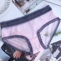 China 2023 Women Fashion Underwear Sexy Breathable Soft Thin Mesh Lace Panties for sale