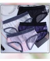 China 2023 Women Fashion Underwear Sexy Breathable Soft Thin Mesh Lace Panties for sale