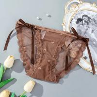 China Thin Section Sexy Lace Bowknot Net Yarn Briefs on Both Sides Women&prime; S Breathable Sexy Underwear for sale