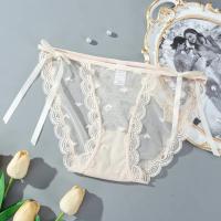 China Thin Section Sexy Lace Bowknot Net Yarn Briefs on Both Sides Women&prime; S Breathable Sexy Underwear for sale