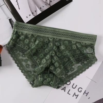 China 2023 New Fashion Women Floral Sexy Briefs Lace Panties Women&prime; S Panties Woman Underwear for sale