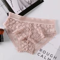 China 2023 New Fashion Women Floral Sexy Briefs Lace Panties Women&prime; S Panties Woman Underwear for sale
