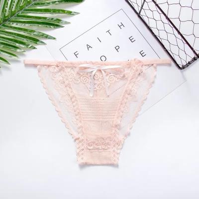 China Wholesale Women Underwear Sexy Lingerie Ladies Lace Panties Floral Briefs for sale