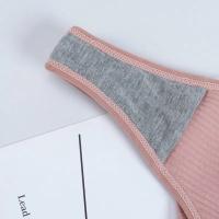 China Women&prime;s Cotton G-String Thong Panties Underwear Sexy Ladies Letter Low-Rise Lingerie Tangas for sale