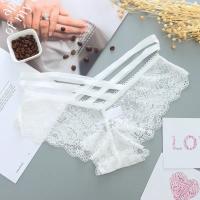 China Sexy Lace Panties Women Underwear Hollow Band Sexy Briefs Female Lingerie Ladies Cross Strap Underpants Panties for sale