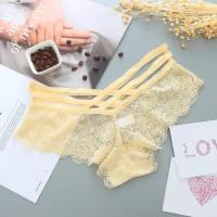 China Sexy Lace Panties Women Underwear Hollow Band Sexy Briefs Female Lingerie Ladies Cross Strap Underpants Panties for sale