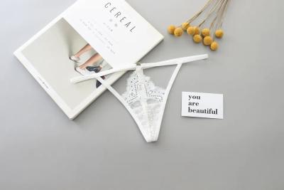 China Sexy Panties Transparent See Through Underwear Panties Hollow out G-String Pants for sale