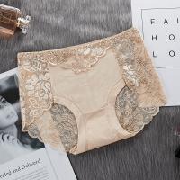 China Hot Sale Lady&prime;s MID Waist Underpants Plus Size Lace Panties Hiphuggers High Elasticity Undergarments for sale