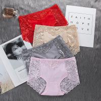 China Hot Sale Lady&prime;s MID Waist Underpants Plus Size Lace Panties Hiphuggers High Elasticity Undergarments for sale