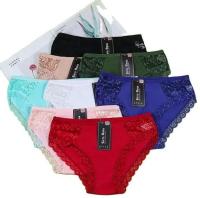 China Factory Direct Sale Custom Brand New Fashion Women&prime;s Cotton Underwear Women Panties Sexy Lace Cotton Underwear for sale