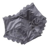 China Wholesales Sexy See Through Mesh MID Waist Plus Size Women Lace Nylon Hipster Underwear for sale