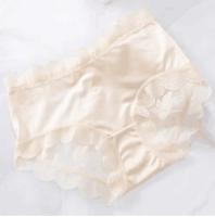 China Wholesales Sexy See Through Mesh MID Waist Plus Size Women Lace Nylon Hipster Underwear for sale