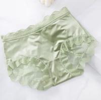 China Wholesales Sexy See Through Mesh MID Waist Plus Size Women Lace Nylon Hipster Underwear for sale