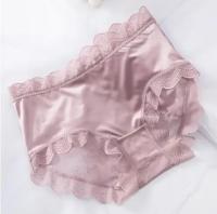 China Wholesales Sexy See Through Mesh MID Waist Plus Size Women Lace Nylon Hipster Underwear for sale