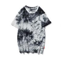 China Customize Women&prime;s Tee Cotton Tie Dye T-Shirt Plain Oversized Black T-Shirts with 280GSM for Girl for sale