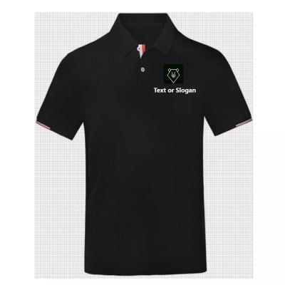 China Custom Logo Embroidery Button Down Collar 95 Cotton 5 Spandex Golf Polo T Shirts for sale