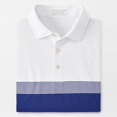 China View Larger Imageadd to Comparesharecustom Logo Embroidered High Quality Color Matching Striped Fashion Casual Lapel Short Sleeve Men&prime; S Polo Shirts for sale