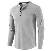 China Men&prime;s Underwear Long Sleeve T-Shirt Men&prime;s Bottom Shirt Top Waffle T-Shirt for sale