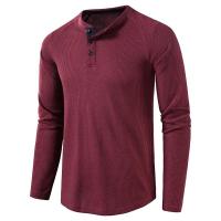 China Men&prime;s Underwear Long Sleeve T-Shirt Men&prime;s Bottom Shirt Top Waffle T-Shirt for sale