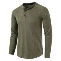 China Men&prime;s Underwear Long Sleeve T-Shirt Men&prime;s Bottom Shirt Top Waffle T-Shirt for sale