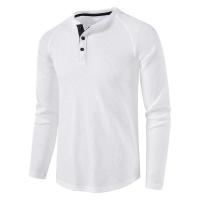 China Men&prime;s Underwear Long Sleeve T-Shirt Men&prime;s Bottom Shirt Top Waffle T-Shirt for sale