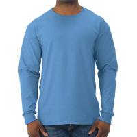 China Men&prime;s 50% Cotton 50% Polyester Heavy Weight Jersey Long Sleeve T-Shirt for sale