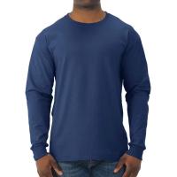China Men&prime;s 50% Cotton 50% Polyester Heavy Weight Jersey Long Sleeve T-Shirt for sale
