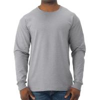 China Men&prime;s 50% Cotton 50% Polyester Heavy Weight Jersey Long Sleeve T-Shirt for sale