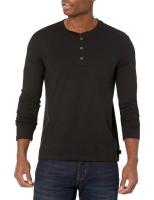 China Source Manufacturers Men&prime;s Long Sleeve Soft Wash Button Cotton T-Shirt for sale