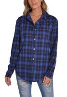 China Fashion Women&prime;s Plaid Shirt Button up Long Sleeve Flannel Classic Casual Shirt for sale