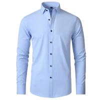 China Shirt Long Sleeve Elastic Business High-End Men&prime;s Shirt Hot Selling Office Formal Style Men&prime;s Long Sleeve Shirt for sale
