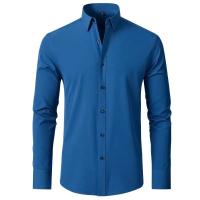 China Shirt Long Sleeve Elastic Business High-End Men&prime;s Shirt Hot Selling Office Formal Style Men&prime;s Long Sleeve Shirt for sale