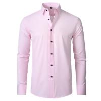 China Shirt Long Sleeve Elastic Business High-End Men&prime;s Shirt Hot Selling Office Formal Style Men&prime;s Long Sleeve Shirt for sale