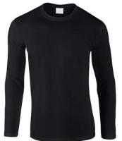 China Casual Unisex Black Plain T-Shirt Custom, Wholesale Full Sleeve Shirts for Men, Long Sleeve T-Shirts for Men for sale