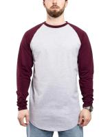 China Baseball Long Sleeve T-Shirt Basic Raglan Sleeve of The Oversize Fashion Men&prime;s Long Sleeve T-Shirt L/S for sale