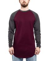 China Baseball Long Sleeve T-Shirt Basic Raglan Sleeve of The Oversize Fashion Men&prime;s Long Sleeve T-Shirt L/S for sale