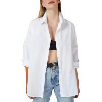China Casual Fit Womens Shirts Solid Shirt for sale