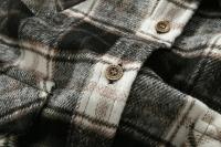 China Men Flannel Plaid Shirt Cotton-Padded Thermal Shirts Mens Sports Shirts Fall for sale