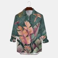 China Fashion Trend Men&prime;s Printed Hawaiian Resort Long-Sleeved Men&prime;s Shirt. for sale