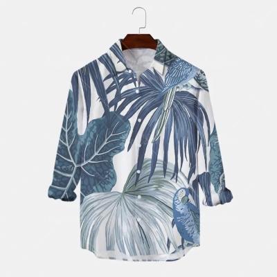 China Manufacturers Fashion Trend Men&prime;s Printed Hawaiian Resort Long-Sleeved Men&prime;s Shirt. for sale
