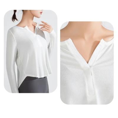 China New Running Speed Dry Clothes Loose Sports Women&prime;s T-Shirt Fitness Yoga Clothes for sale