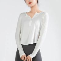 China New Running Speed Dry Clothes Loose Sports Women&prime;s T-Shirt Fitness Yoga Clothes for sale