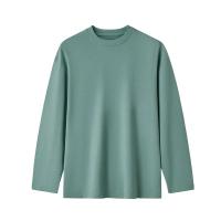 China Fashion Casual Sports Custom Cotton Loose T-Shirt Oversized Crewneck Solid Color Spring Men&prime;s Long-Sleeved T-Shirt for sale