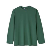 China Fashion Casual Sports Custom Cotton Loose T-Shirt Oversized Crewneck Solid Color Spring Men&prime;s Long-Sleeved T-Shirt for sale