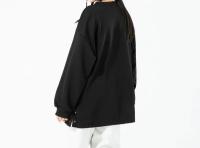 China 2023 Spring New Solid Color Heavy Round Neck Hoodie Loose Fashion Couple Clothes Men&prime;s and Women&prime;s Long-Sleeved T-Shirt for sale