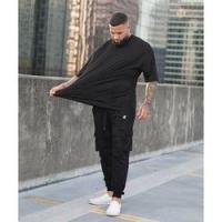 China Custom Mens Oversized T-Shirt Heavyweight Hip Hop Men Cotton Spandex T-Shirt Causal Tshirt for 3D Puff Print T-Shirts for Men for sale